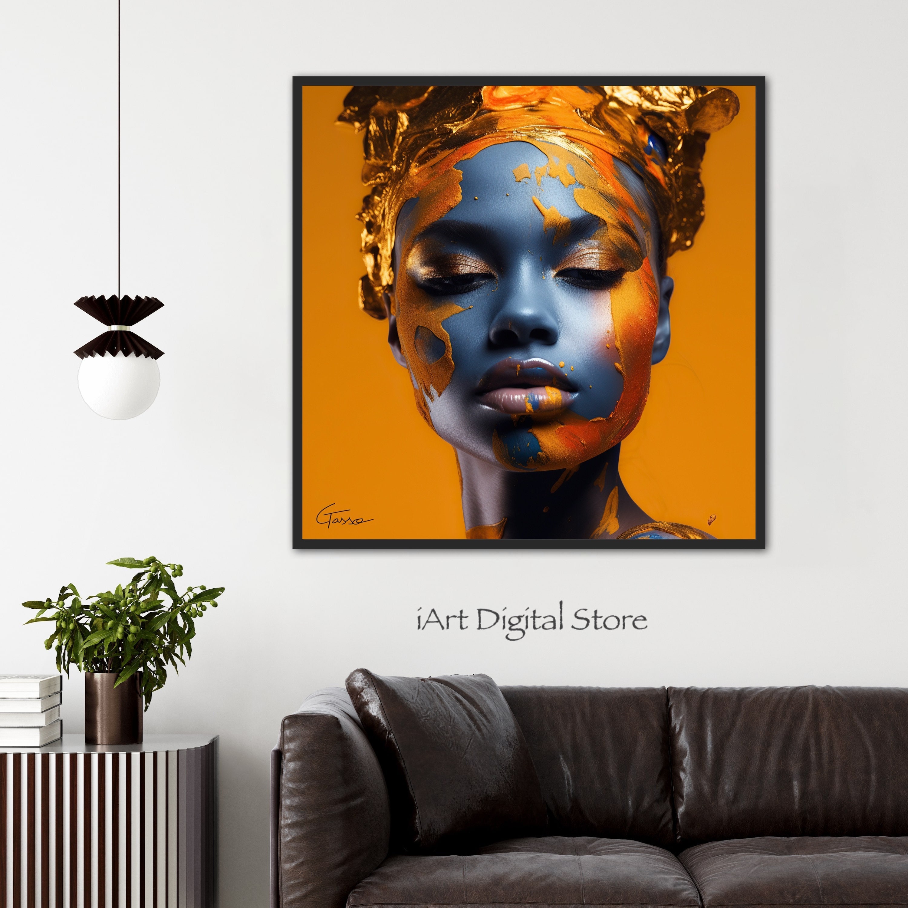 Black Woman Hyper Realism Hyper Realistic Painting Wall Art - Etsy