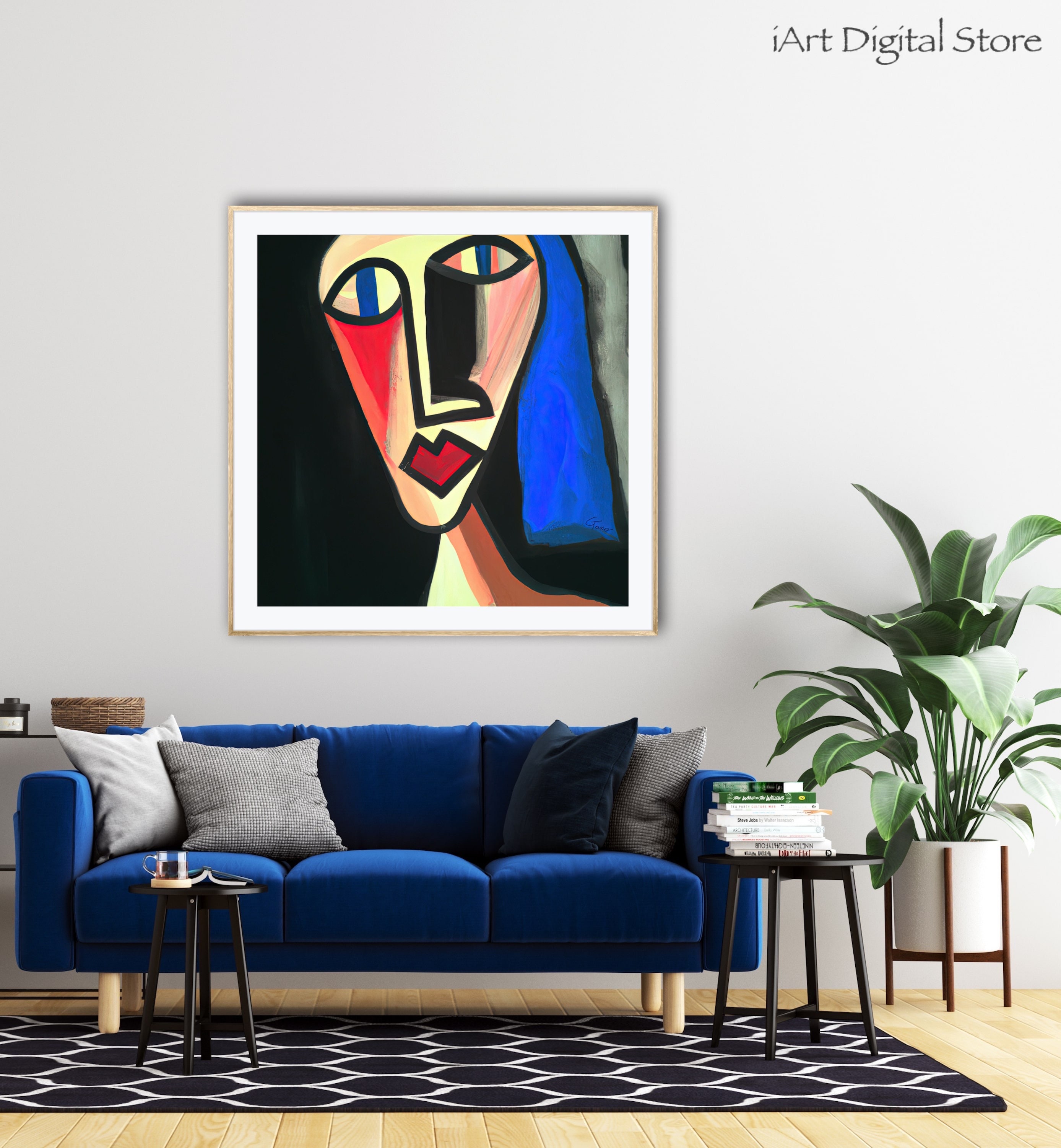 Woman Portrait Picasso Abstract Painting Wall Art Printable - Etsy