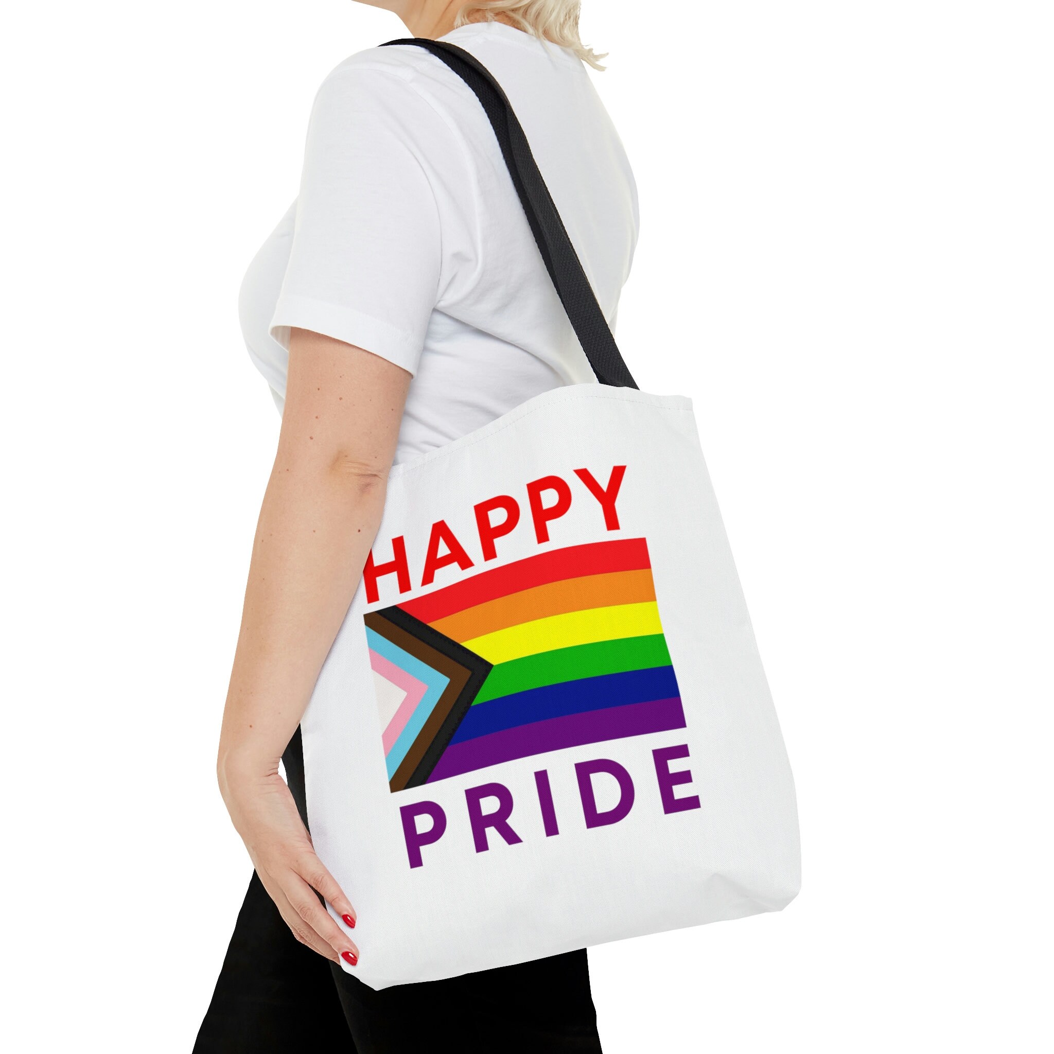 Happy Pride Tote Bag, Bag for Pride, Pride Bags, Rainbow Bag, Queer ...