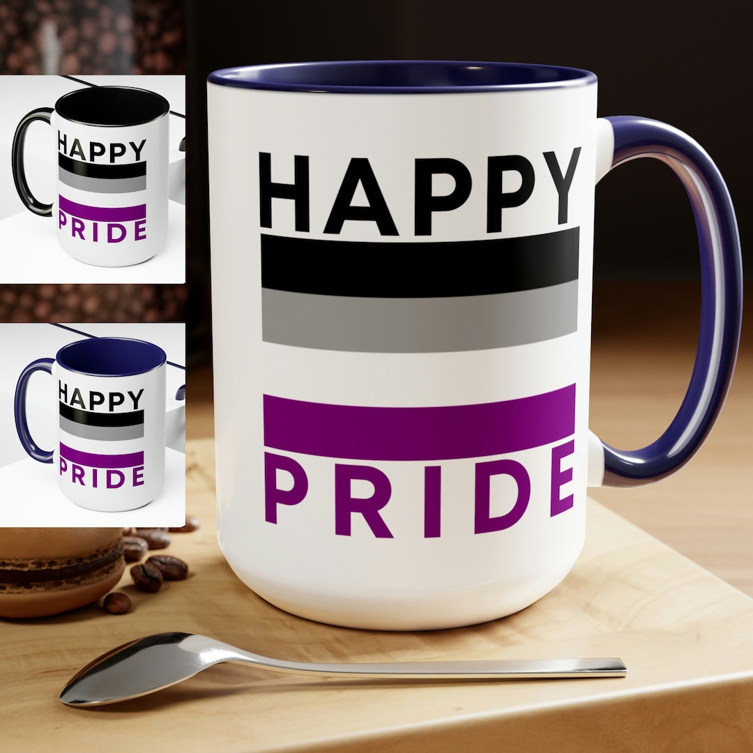 Asexual Pride Flag Mug, Asexual Cup, Shirts for Pride, Coffee Cup ...