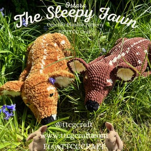 Ostara, the Sleepy Fawn Plushie Crochet Pattern - Etsy