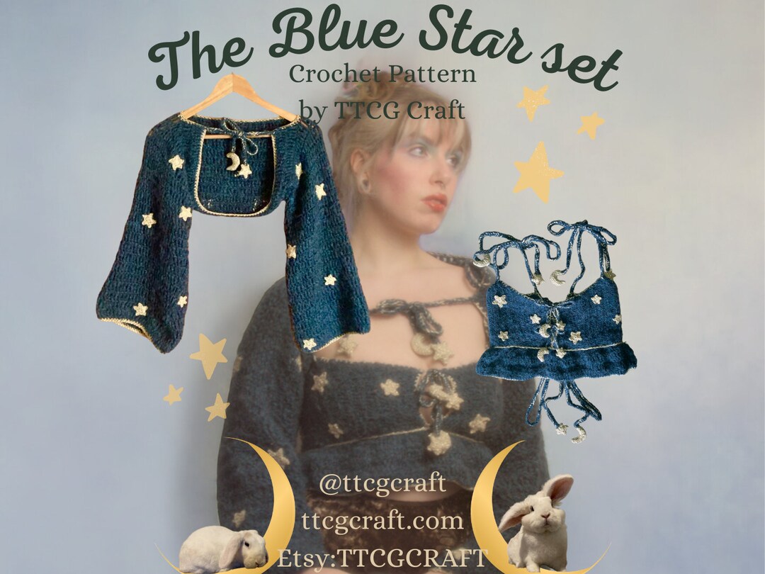 The Blue Star Set Crochet Pattern - Etsy