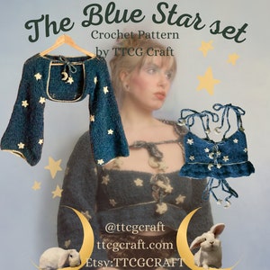 The Blue Star Set Crochet Pattern - Etsy