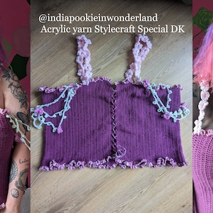 The Garden Fae Top Crochet Pattern - Etsy