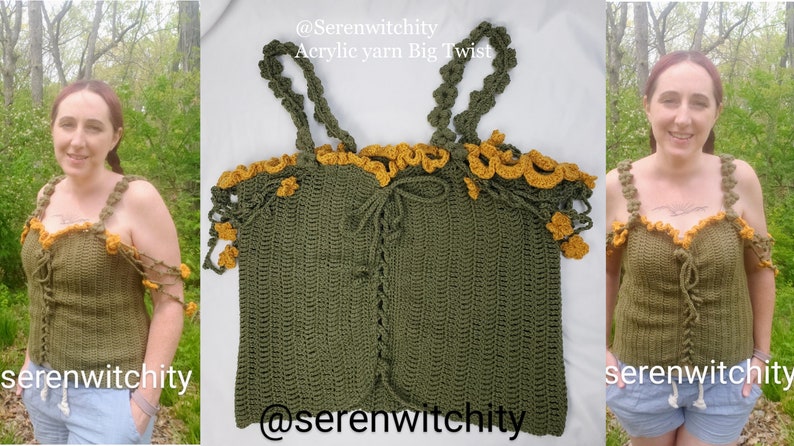 The Garden Fae Top Crochet Pattern - Etsy France