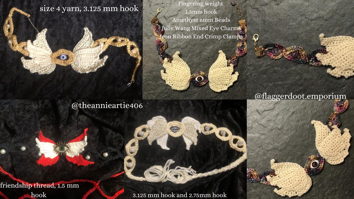 The Seraph Necklace Crochet Pattern - Etsy