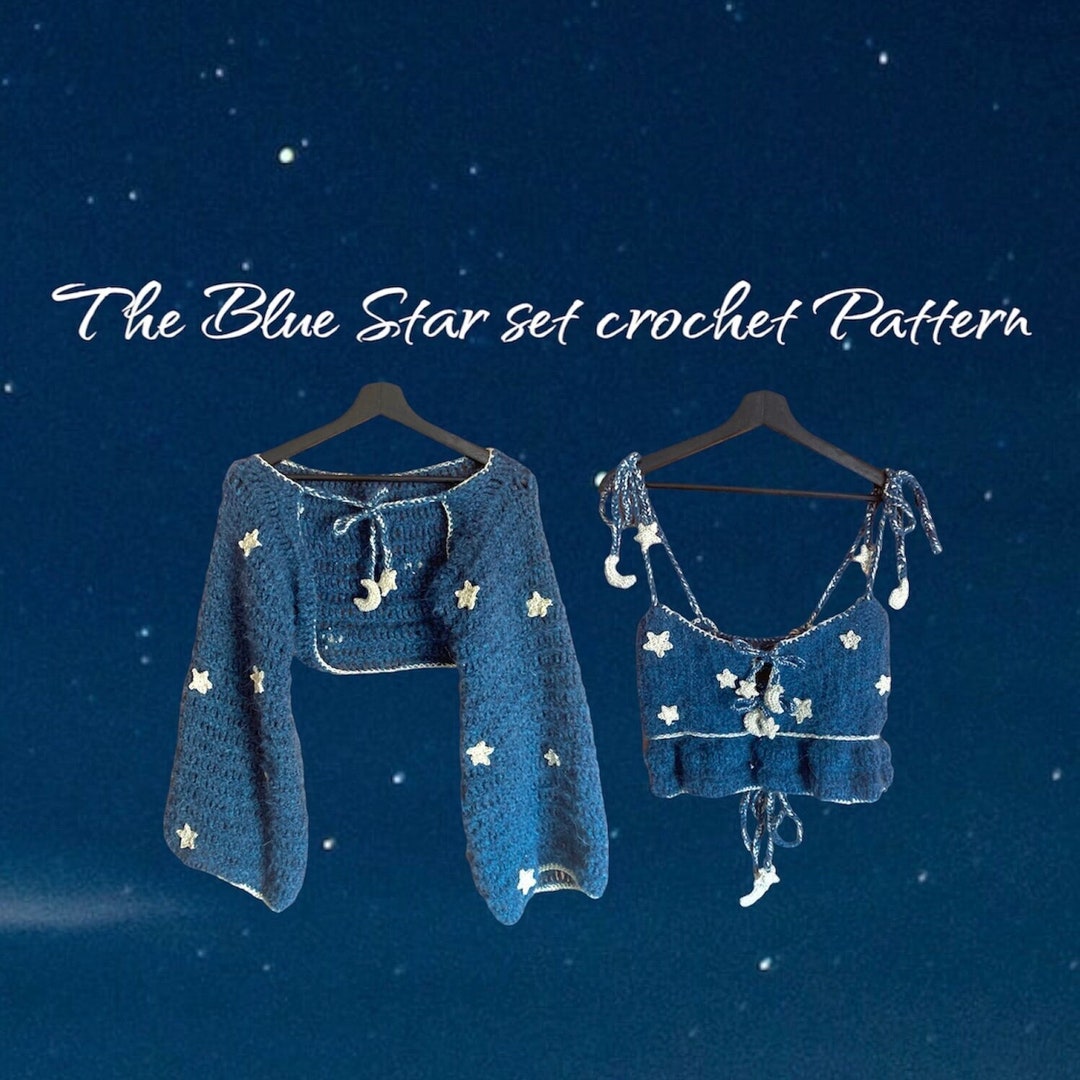 The Blue Star Set Crochet Pattern - Etsy