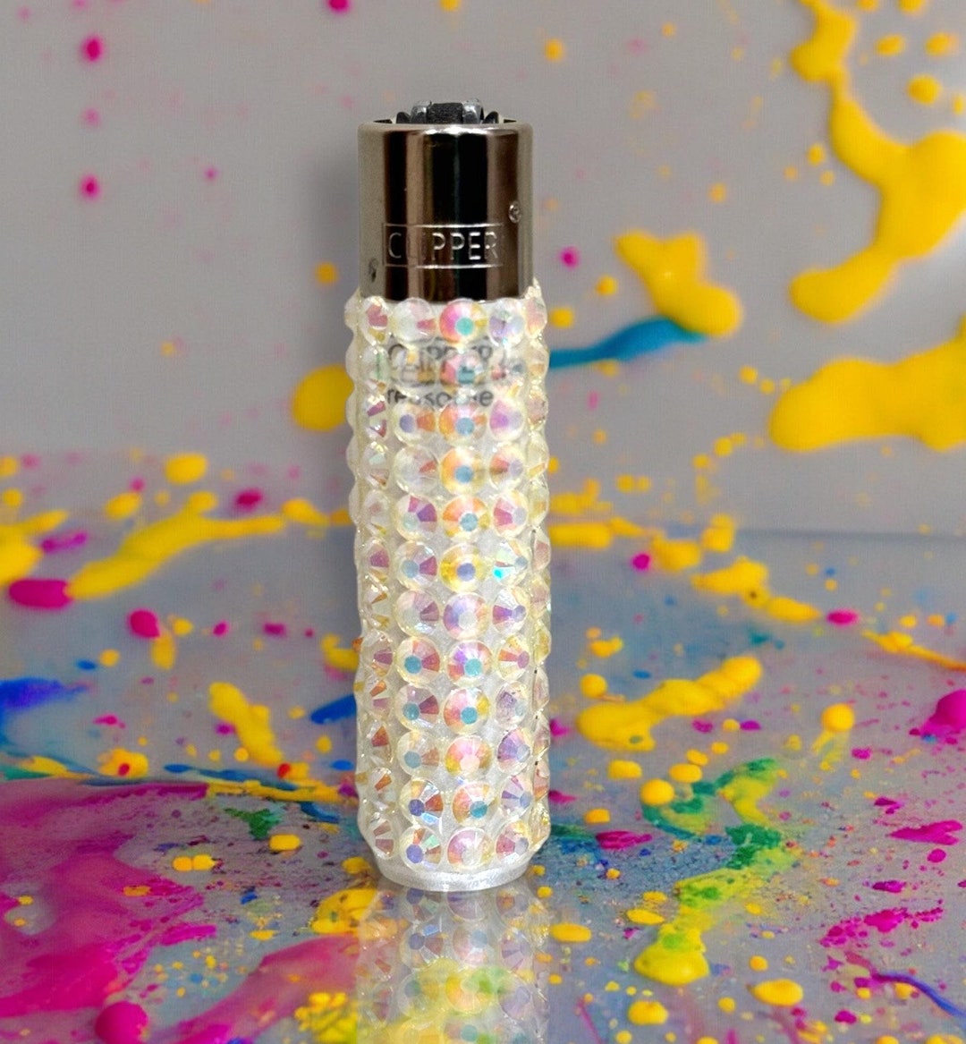 GLOW in the DARK, Refillable Bedazzled Lighter, Bling Lighter ...