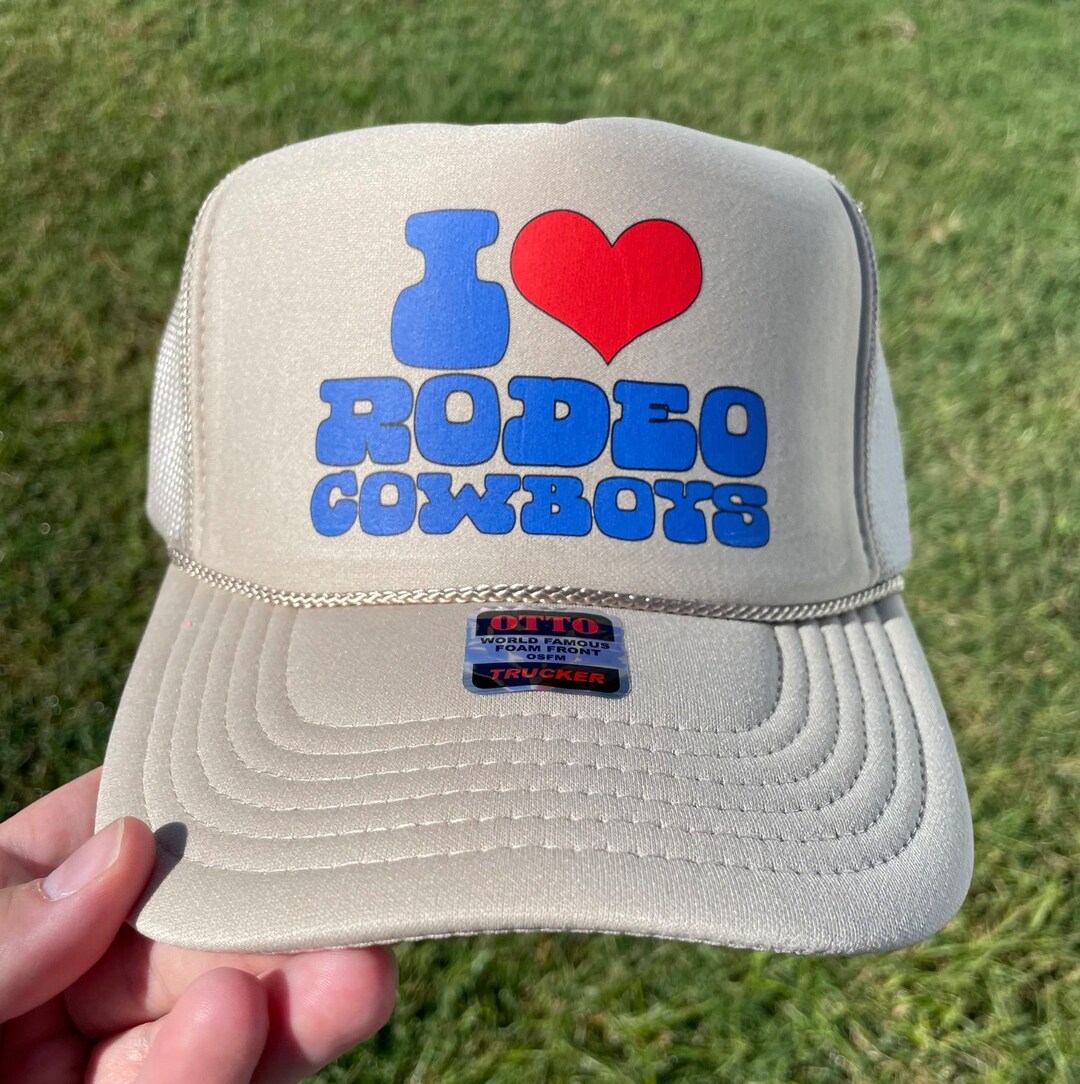 I Heart Rodeo Cowboys Hat DTF Transfer, Ready to Press DTF Transfers ...