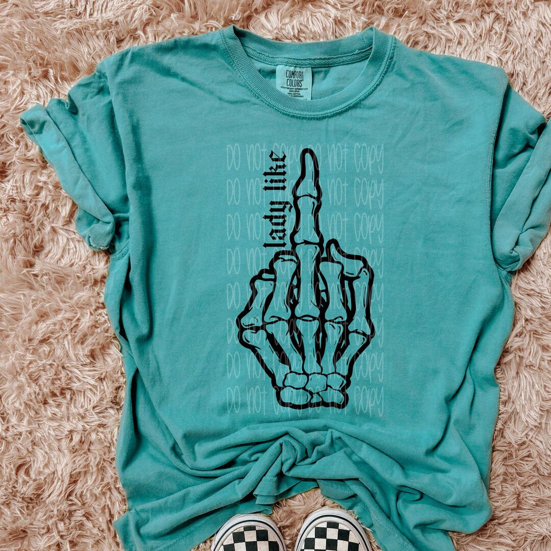 Lady Like Middle Finger DTF Transfer, Ready to Press - Etsy