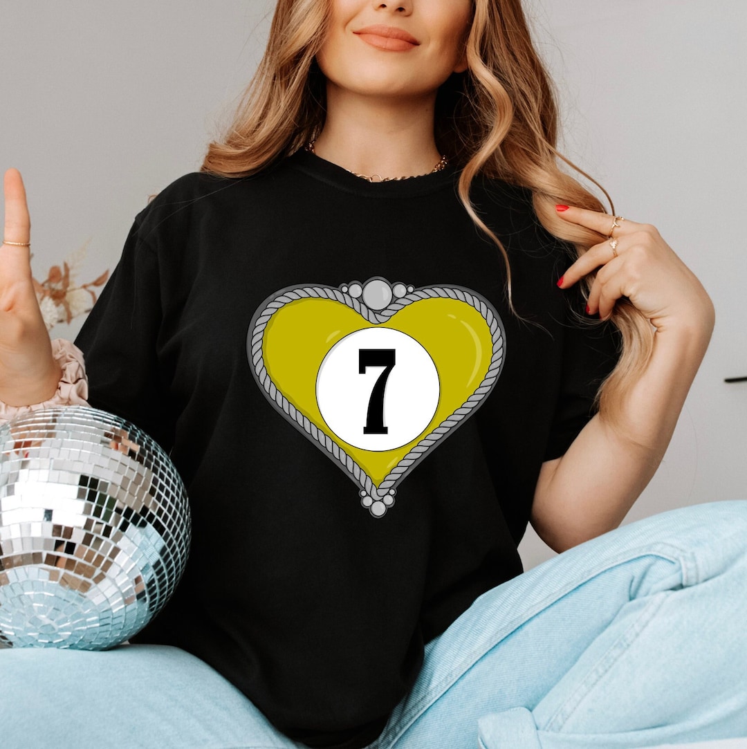 7 Billiards Ball Heart DTF Transfer, Ready to Press DTF Transfers ...