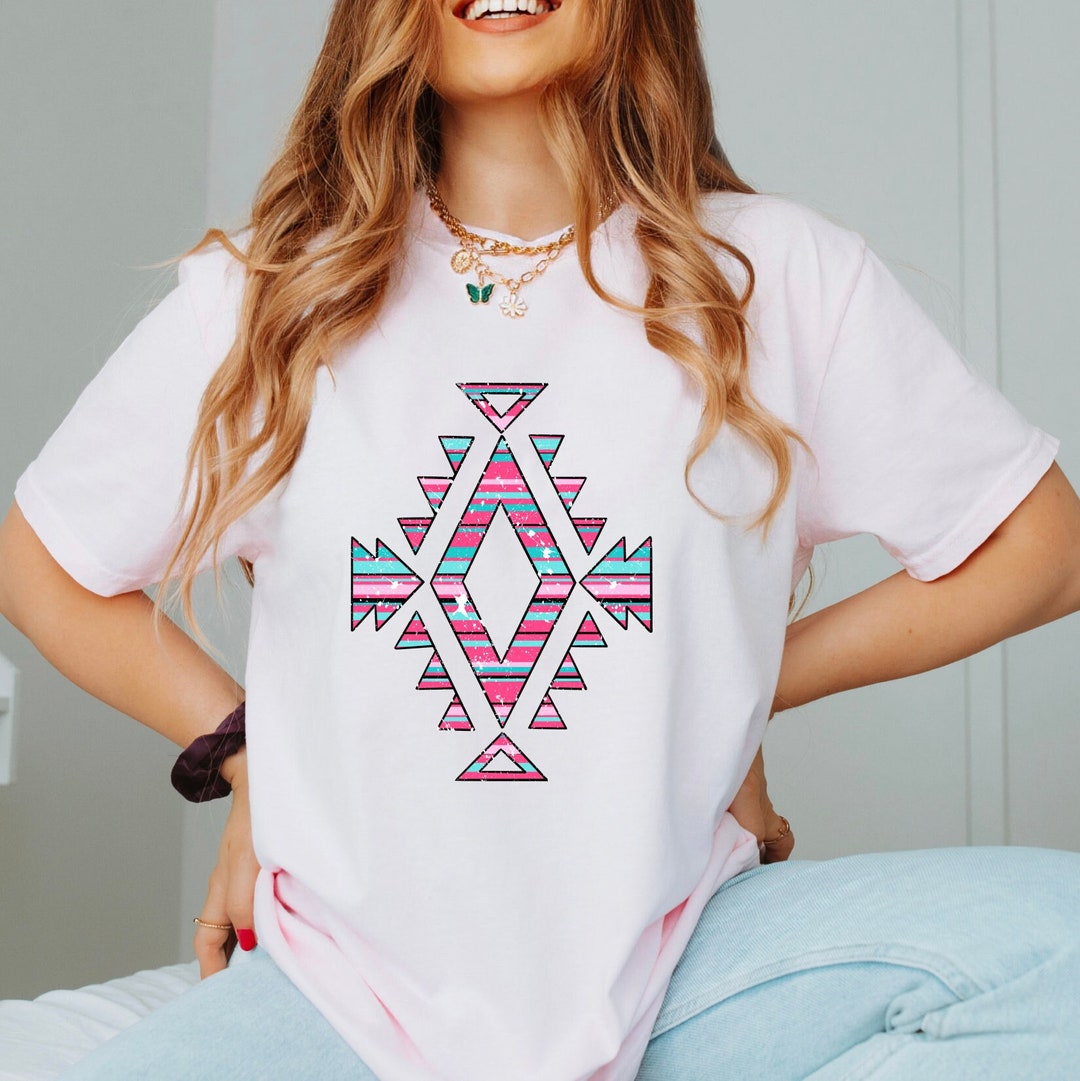 Pink Serape Aztec DTF Transfer, Ready to Press - Etsy
