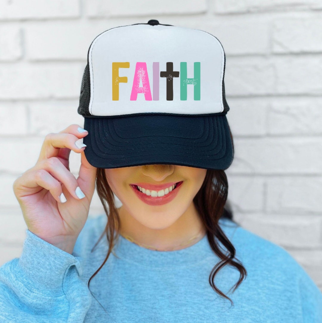 Faith Colorful Religious Hat DTF Transfer, Ready to Press DTF Transfers ...
