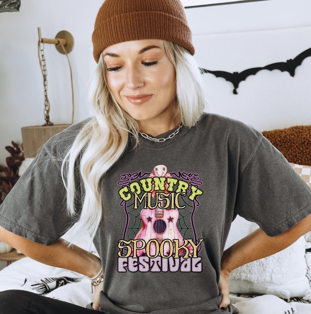 Country Music Spooky Festival Fall Halloween DTF Transfer, Ready to ...