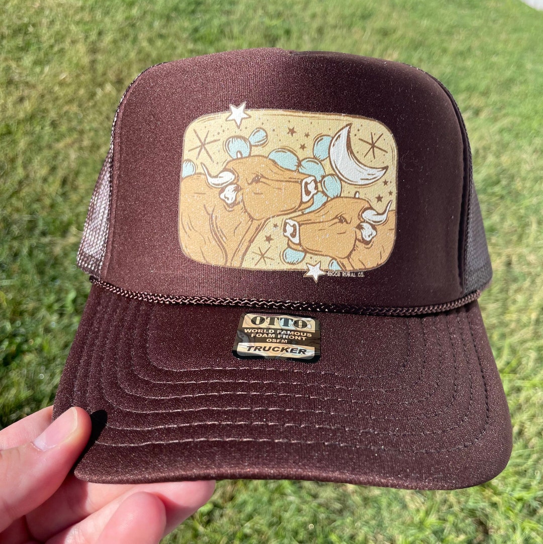 Cows Over Moon Hat DTF Transfer, Ready to Press DTF Transfers - Direct ...