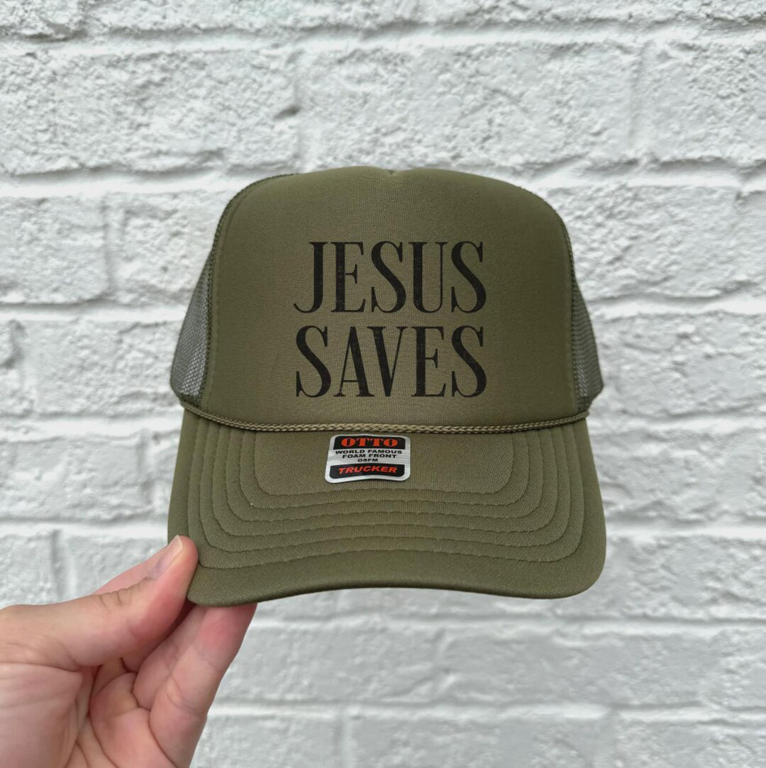 Jesus Saves Trucker Hat - Unisex Faith Cap - Etsy