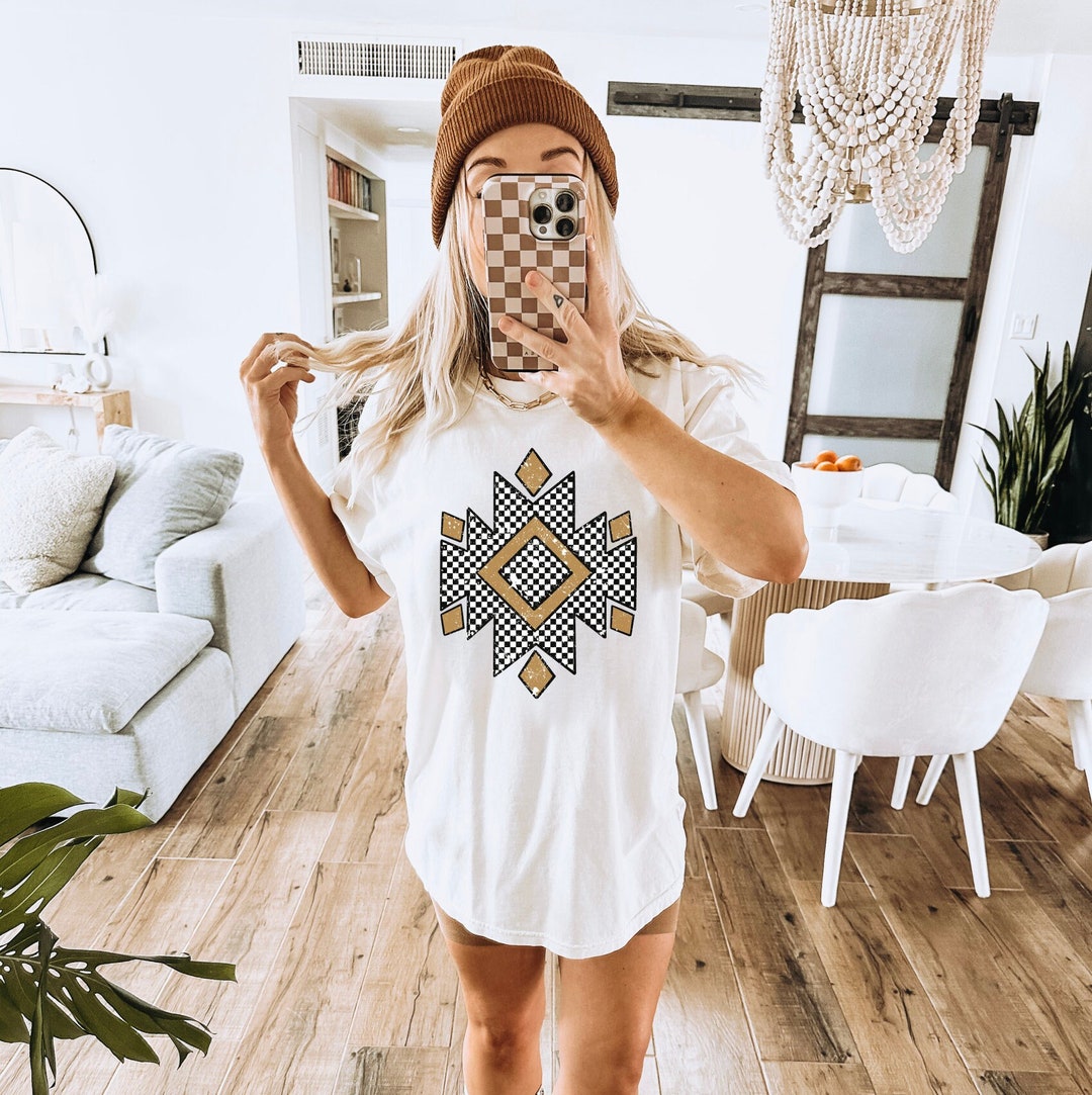 Checker Aztec DTF Transfer, Ready to Press - Etsy
