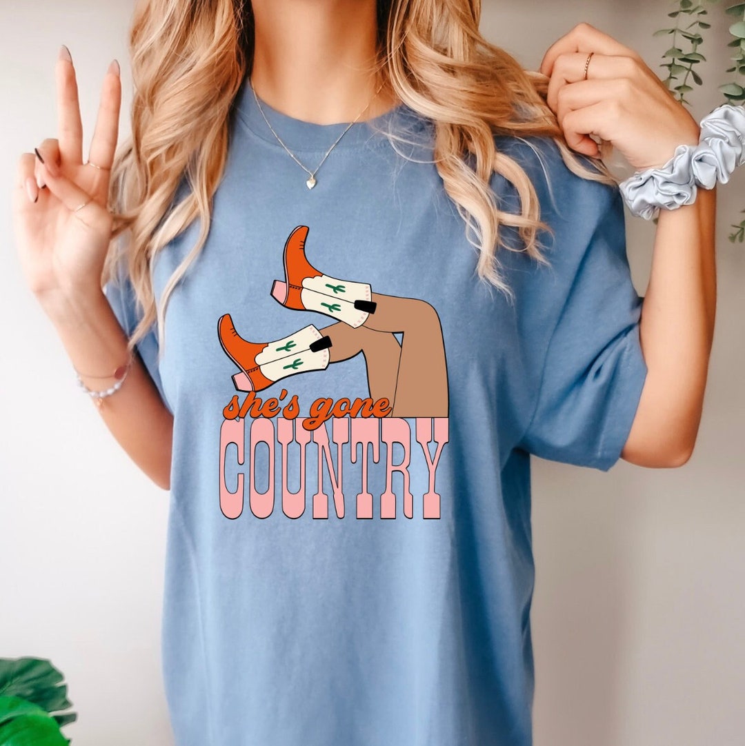 She's Gone Country DTF Transfer, Ready to Press DTF Transfers - Direct ...