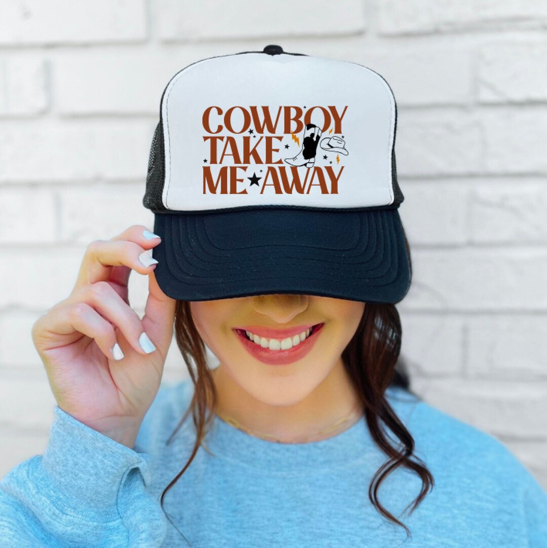 Cowboy Take Me Away Trucker Hat - Etsy