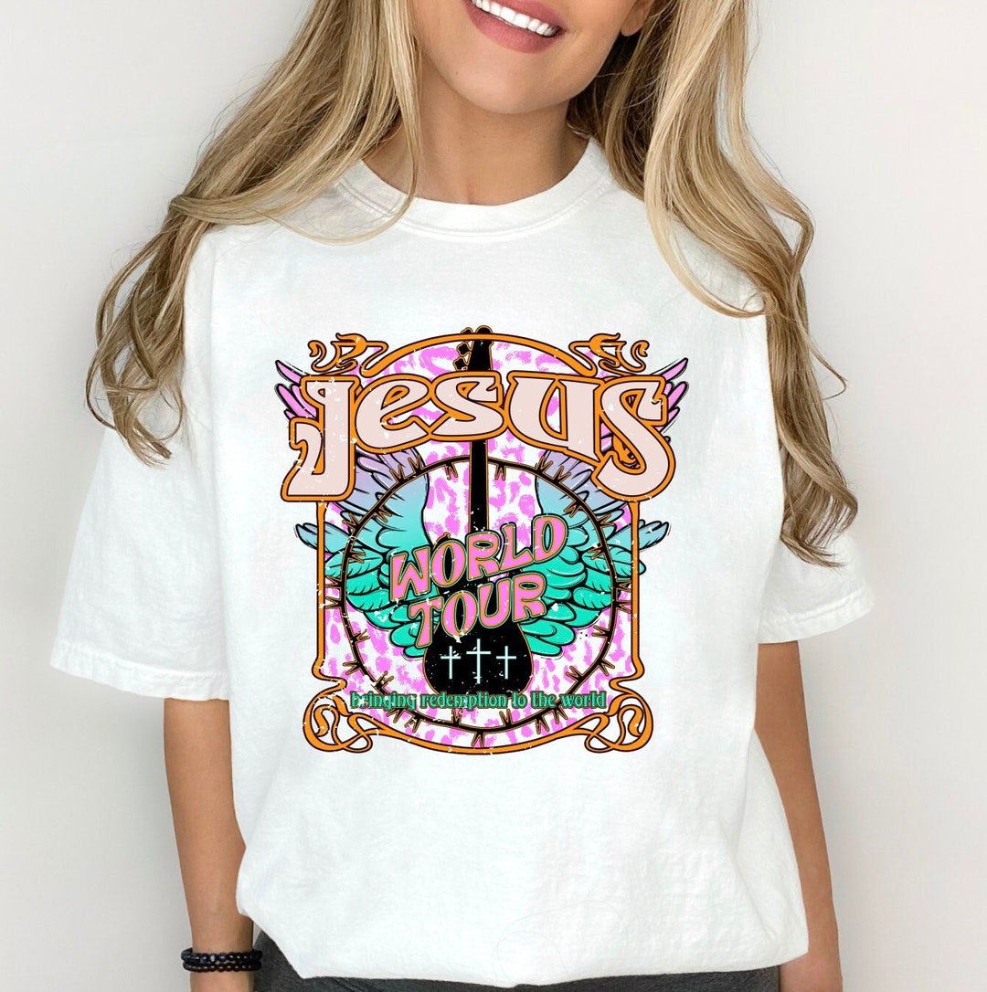 Jesus World Tour DTF Transfer, Ready to Press DTF Transfers - Direct to ...