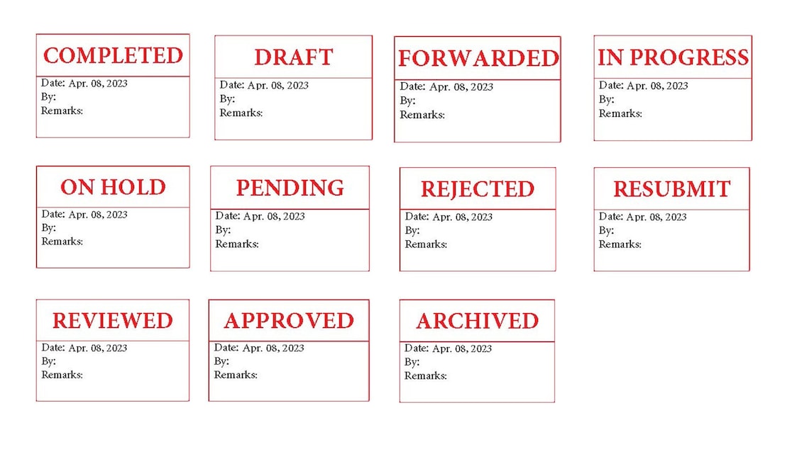 Dynamic PDF Stamps for Document Review - Customizable Approved ...
