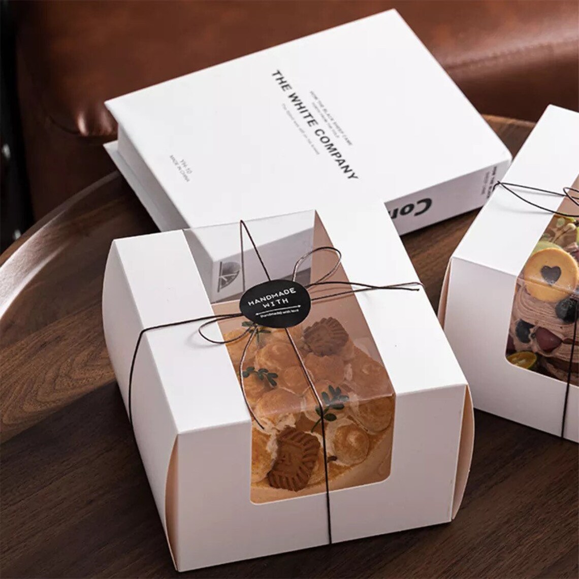 10pcs White Cardboard Cake Box Cupcake Packaging Gift Box - Etsy