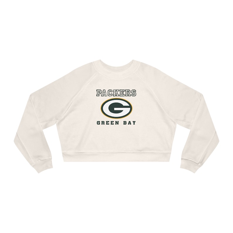 Green Bay Packers Cropped Crewneck - Etsy