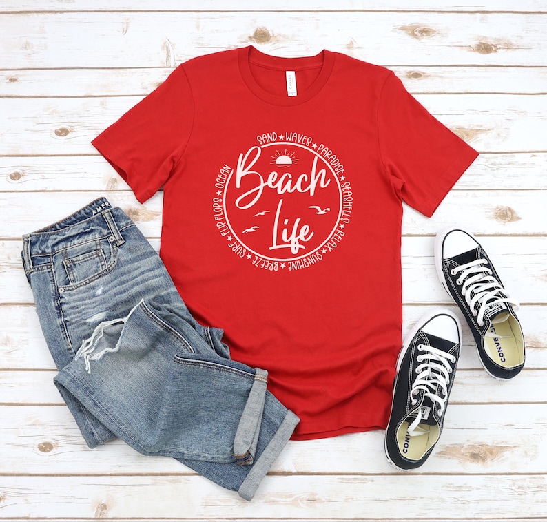 Beach Life Shirt, Coastal Summer T-shirt, Ocean Lover Tee, Beach ...