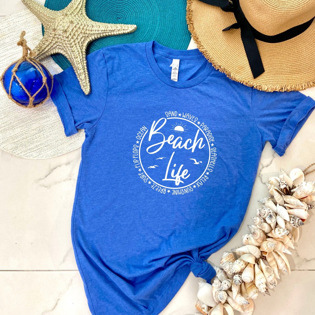 Beach Life Shirt - Beach Shirts - Vacation Shirts - Tropical Island ...