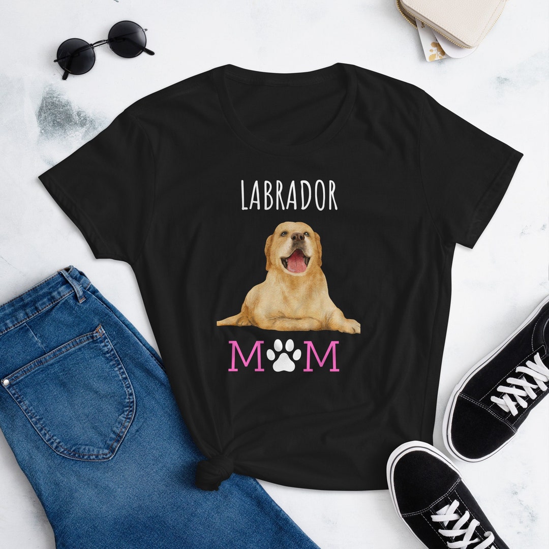 Labrador Mom Shirt for Women, Labrador Retriever Dog Mom T-shirt, Dog ...