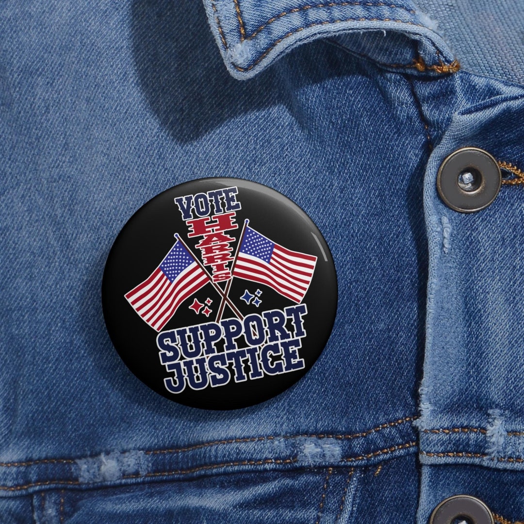 Harris Walz Button Pin 2024 Vote Banned Books Reproductive Rights Tee ...