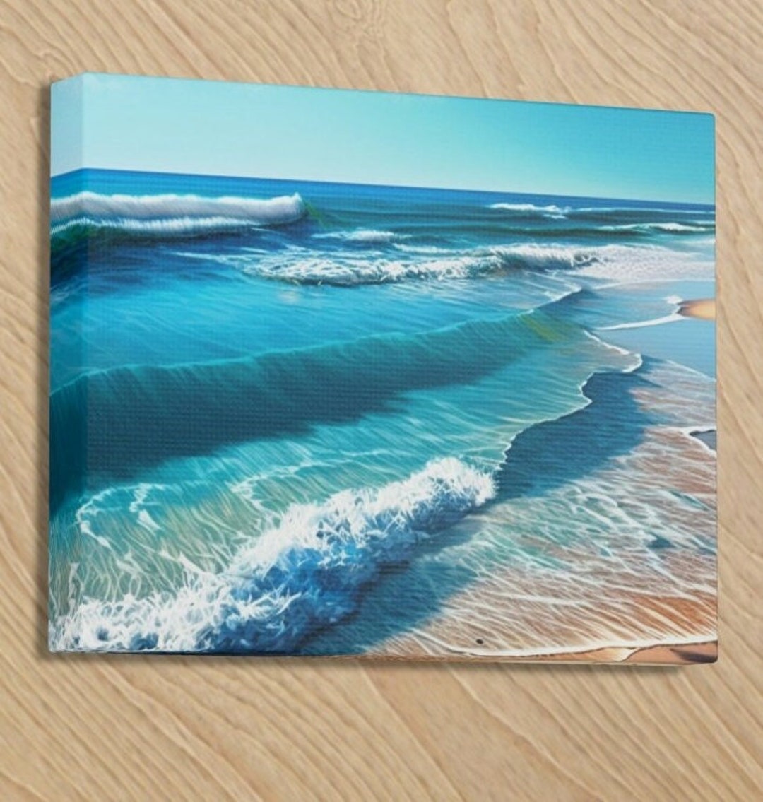 Beach Watercolor Painting Beachscape Ocean Artwork Housewarming Gift ...