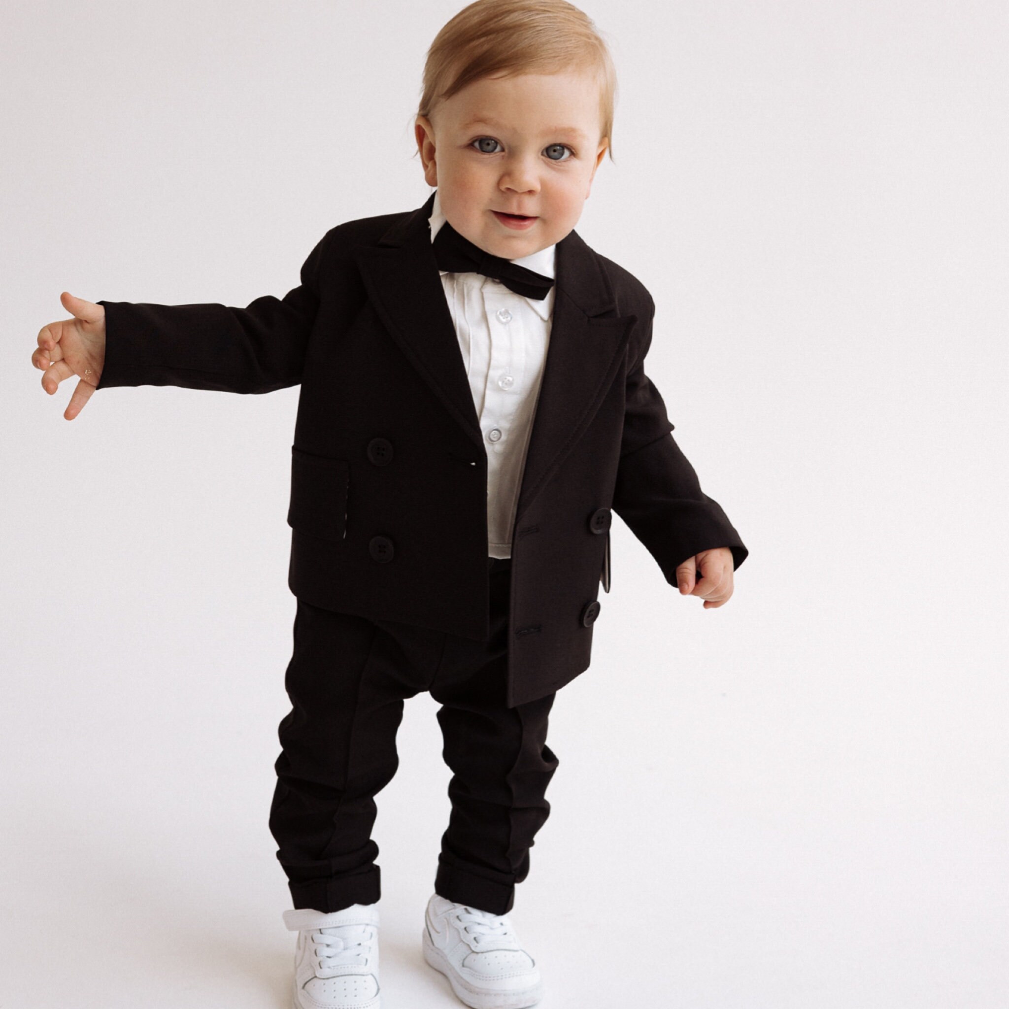 Boys Classic Suit Slim Fit Set - Toddler Suit for Weddings - Jacket ...