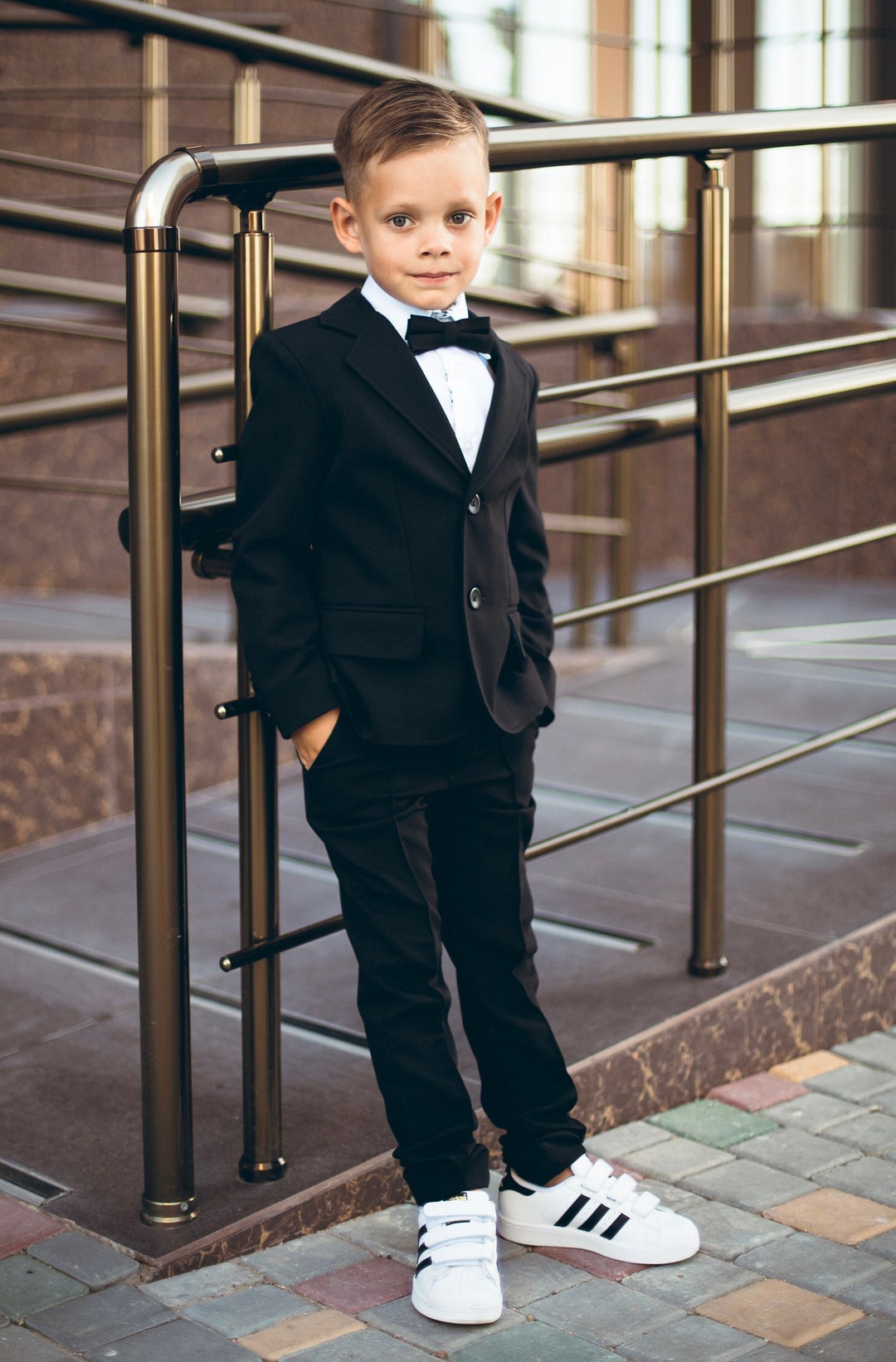 Graduation Suit for Boys - Black Classic Suit for Boys - Handcrafted ...