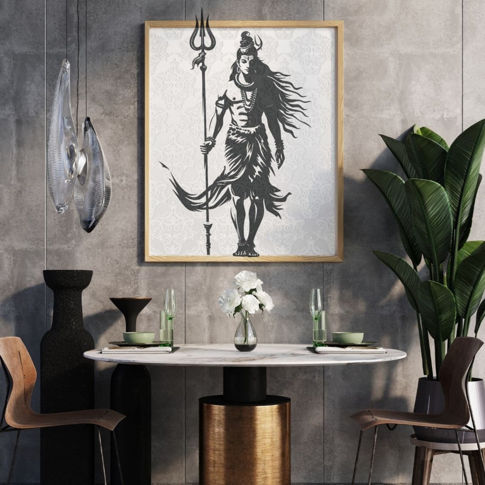 The Great Shiva V2 SVG File | Hinduism God | Black Outlined Vector Only ...