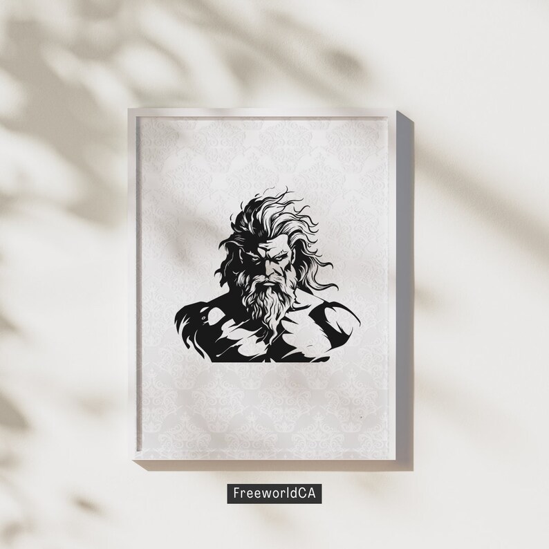 Zeus, God of Thunder V2 EXCLUSIVE EDITION, Pdf, Dxf, Ai, Efs, Emf, Svg ...