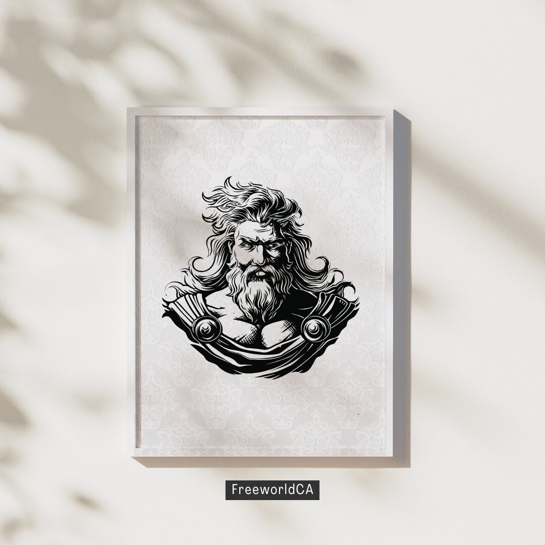 Zeus, God of Thunder V3 EXCLUSIVE EDITION, Pdf, Dxf, Ai, Efs, Emf, Svg ...