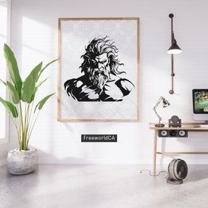 Zeus, God of Thunder V2 EXCLUSIVE EDITION, Pdf, Dxf, Ai, Efs, Emf, Svg ...