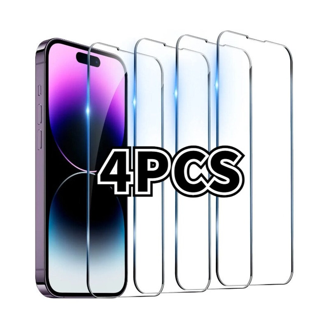 IPhone 15 Pro and iPhone 15 Pro Max Screen Protector 4 Pcs - Etsy