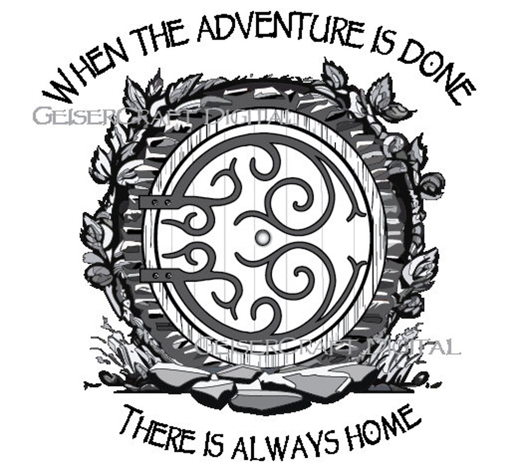 Hobbit Door, Tolkien Theme, Middle Earth, Bag End, Bilbo. Shire ...