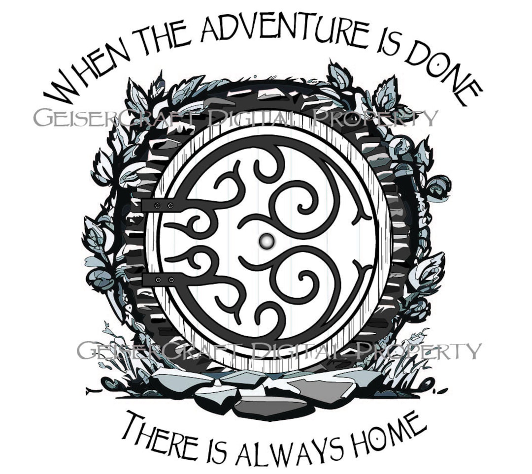 Hobbit Door, Tolkien Theme, Middle Earth, Bag End, Bilbo. Shire ...