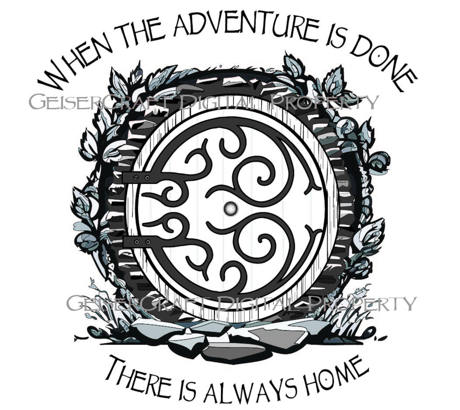 Hobbit Door, Tolkien Theme, Middle Earth, Bag End, Bilbo. Shire ...