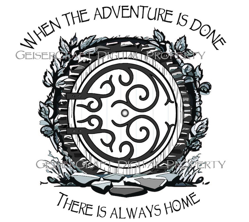 Hobbit Door, Tolkien Theme, Middle Earth, Bag End, Bilbo. Shire ...