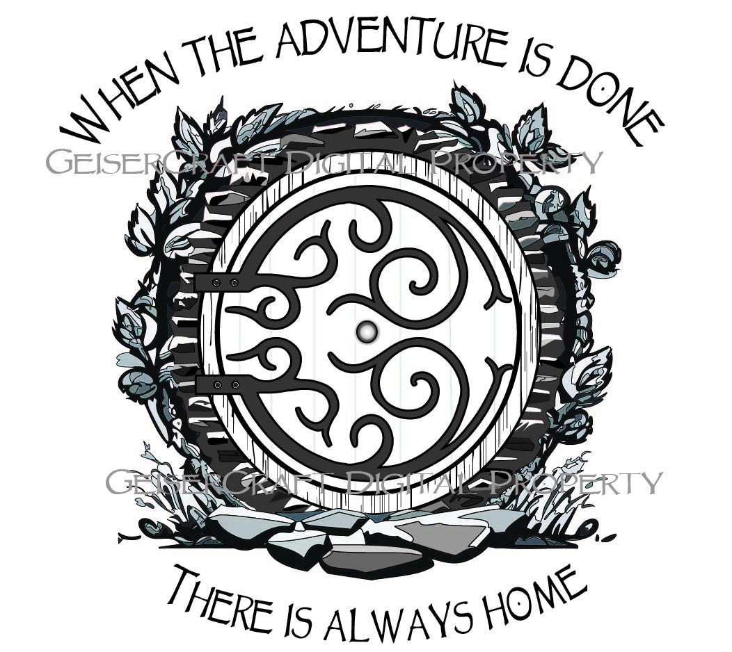 Hobbit Door, Tolkien Theme, Middle Earth, Bag End, Bilbo. Shire ...