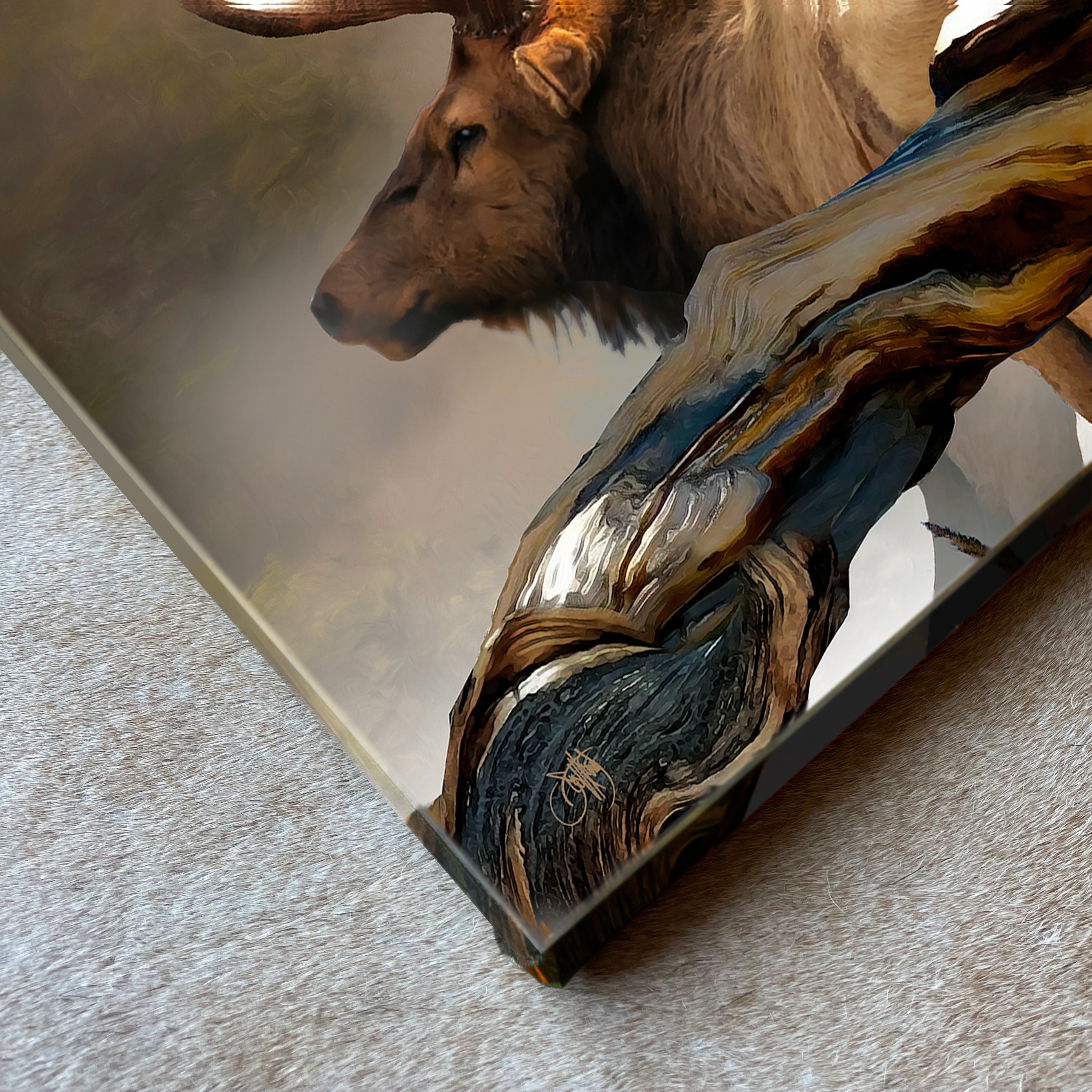 Bulls in the Mist, Two Bull Elk in the Cool Morning Mist. Also Known as ...