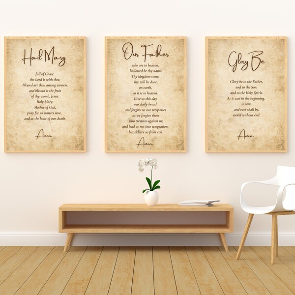 Neutral Catholic Wall Art - Etsy
