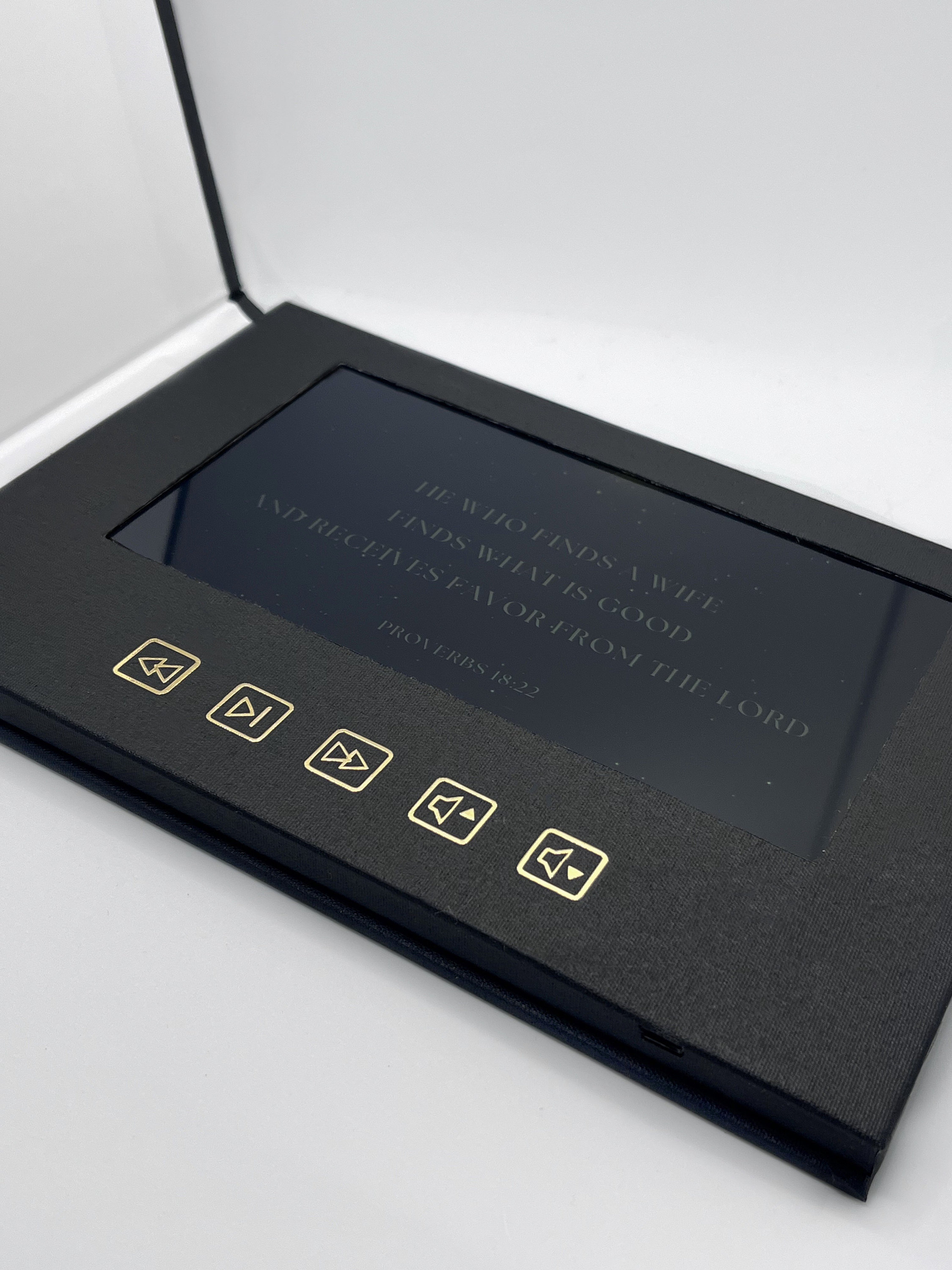 Personalized Video Wedding Invitation Luxe Video Book That Plays Video ...