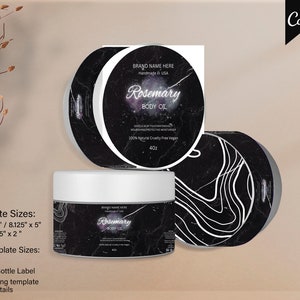 Rose Mairy Cosmetic Bundle Product Label Skincare Template Cosmetic ...