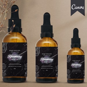 Rose Mairy Cosmetic Bundle Product Label Skincare Template Cosmetic ...