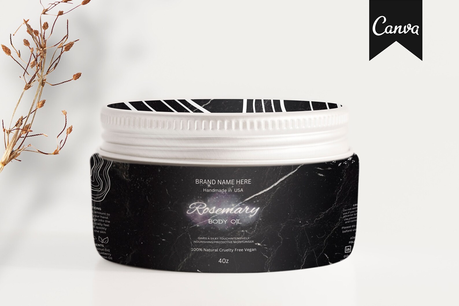 Rose Mairy Cosmetic Bundle Product Label Skincare Template Cosmetic ...